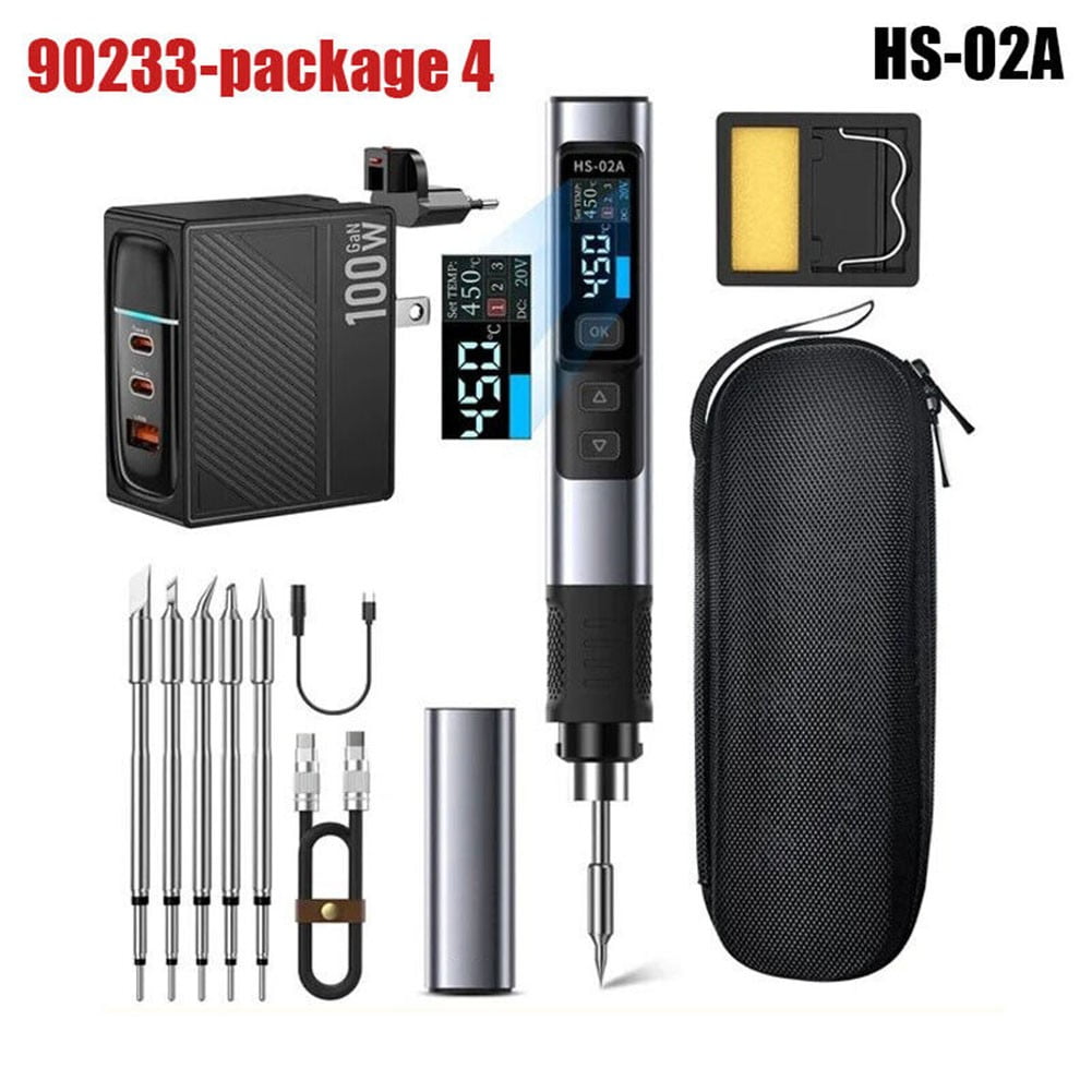 CAIJIEXI For Fnirsi Hs-02 Adjustable Temperature Electric Soldering ...