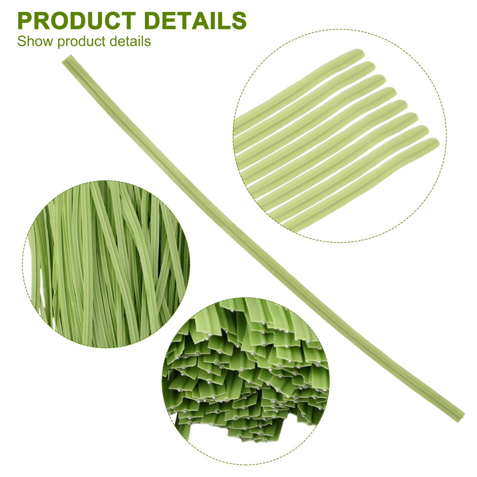 CAIJIEXI Green Garden Coil Ties 15cm Plastic Coated Wire Cable Plant ...