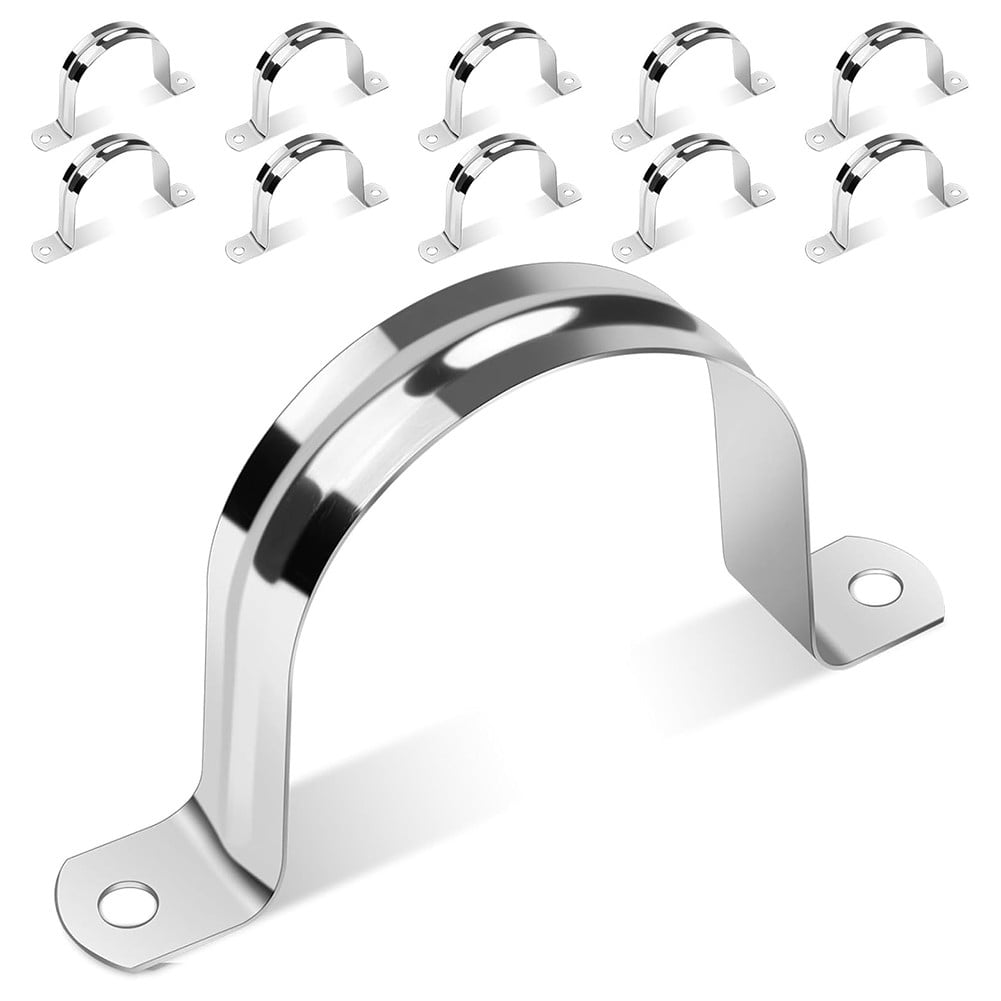 CAIJIEXI Pipe Clamps Mounting Stainless Steel Clamps for Attaching Water Pipes and Cables Water ...