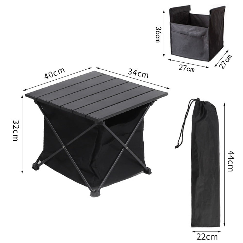 CAIJIEXI Portable Camping Folding Table Compact Beach Table Bbq Desk ...