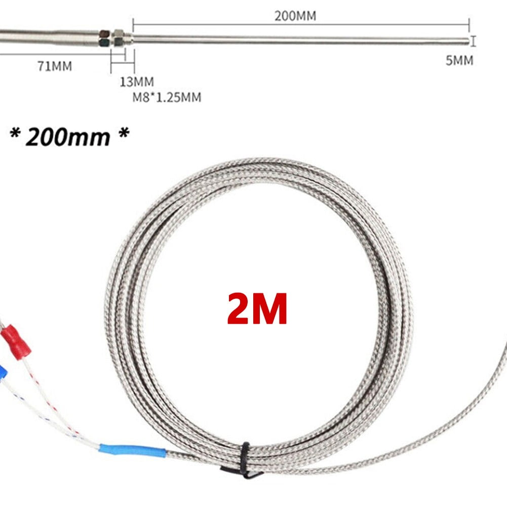 CAIJIEXI Probe Temperature Sensor 1m/2m/3 M/ 4m/5m Accessories ...