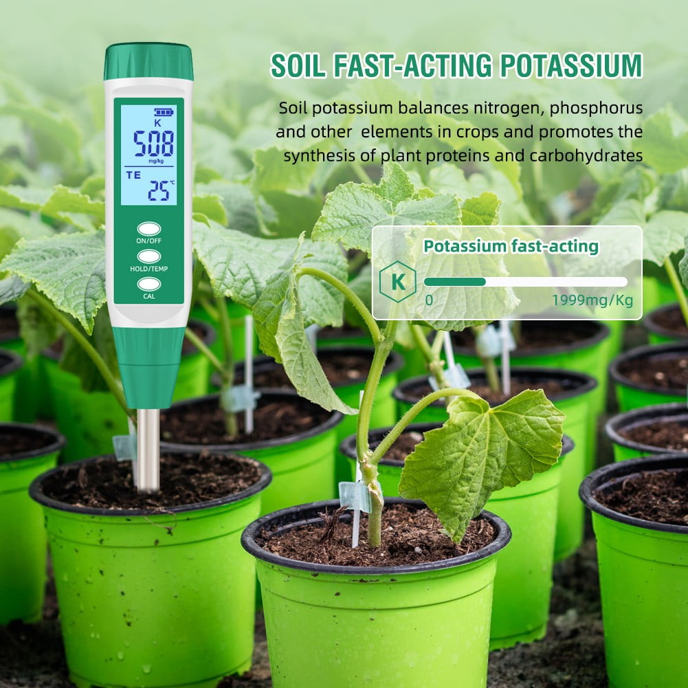 CAIJIEXI Reliable Digital Soil Tester for Accurate Temperature and NPK ...