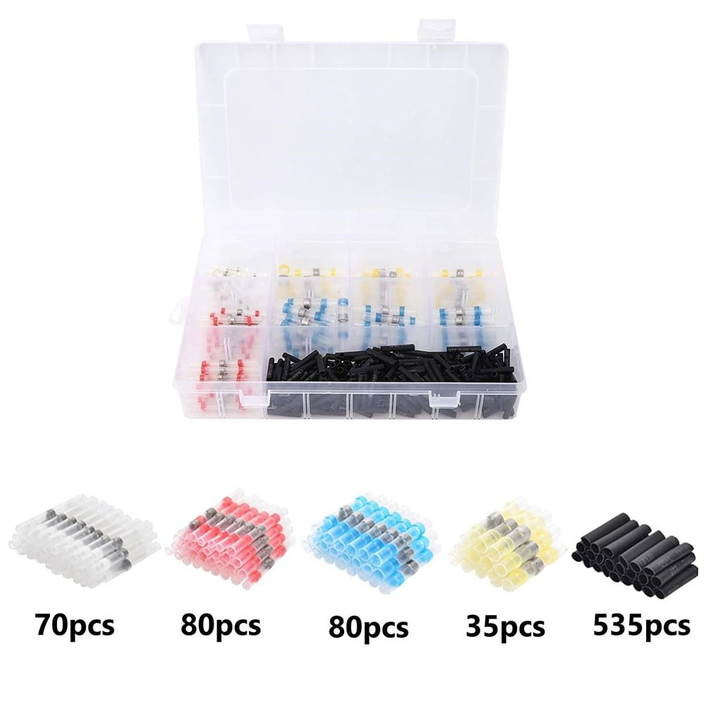 CAIJIEXI Solder Wire Connector Set of 800Pcs with Effective Heat Shrink ...