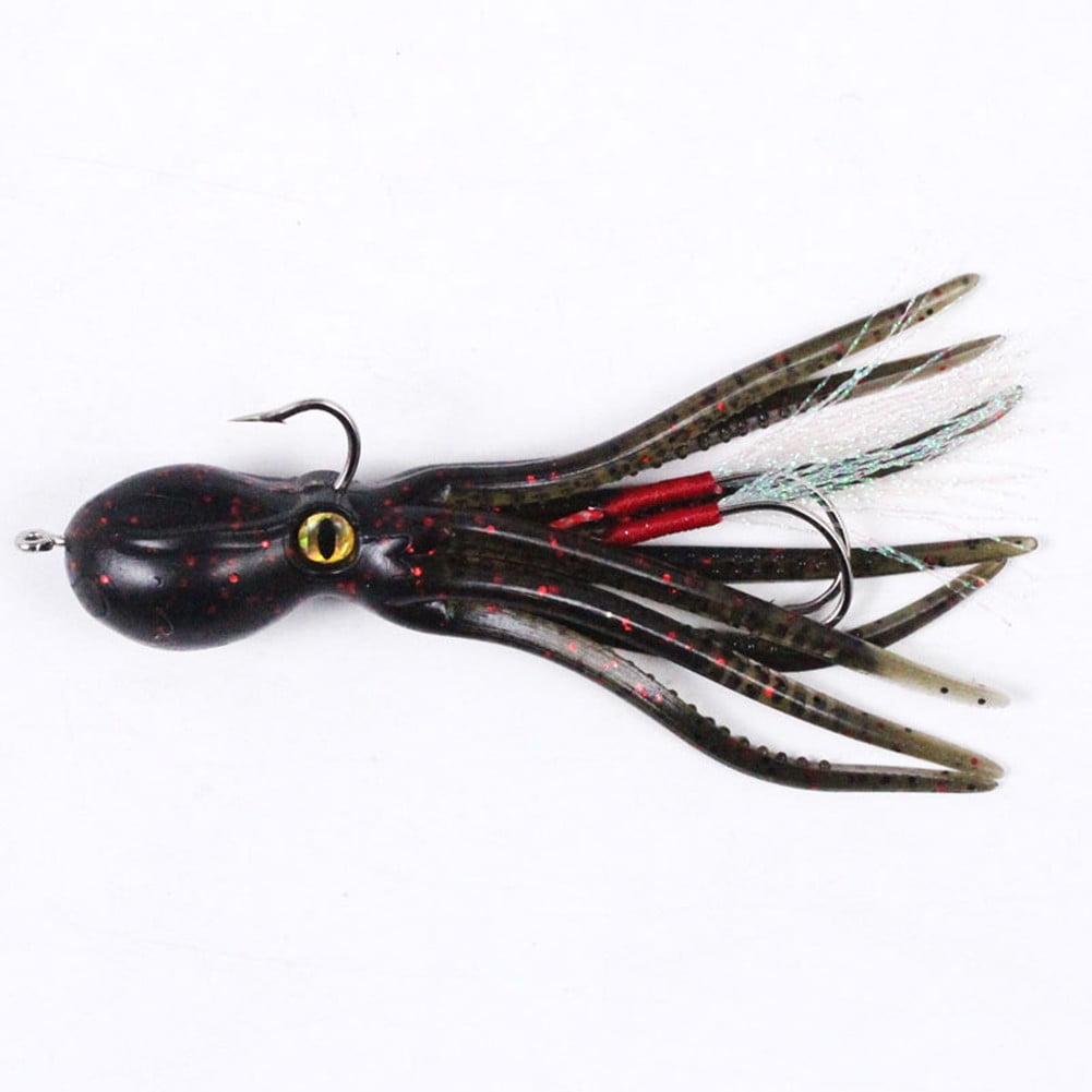 CAIJIEXI Squid Fishing Lure Assist Hook Silicone Fishing Tackle ...