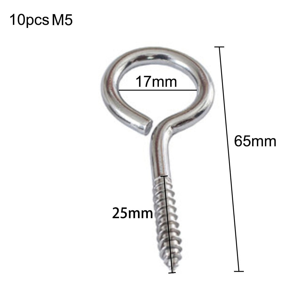 CAIJIEXI Stainless Steel Eye Screws Designed for Strong Cable and Wire ...