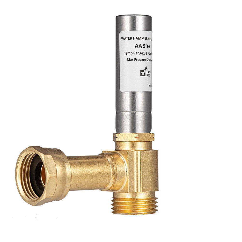 CAIJIEXI Stainless Steel Shock Absorption Angle Water Hammer Arrestor 3 ...