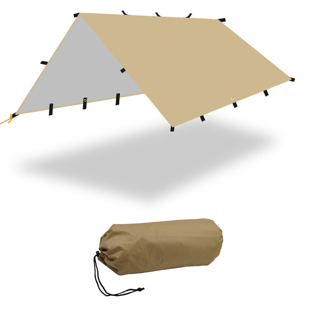 CAIJIEXI Waterproof Camping Tarp Tent Canopy Sun Shelter for Camping ...