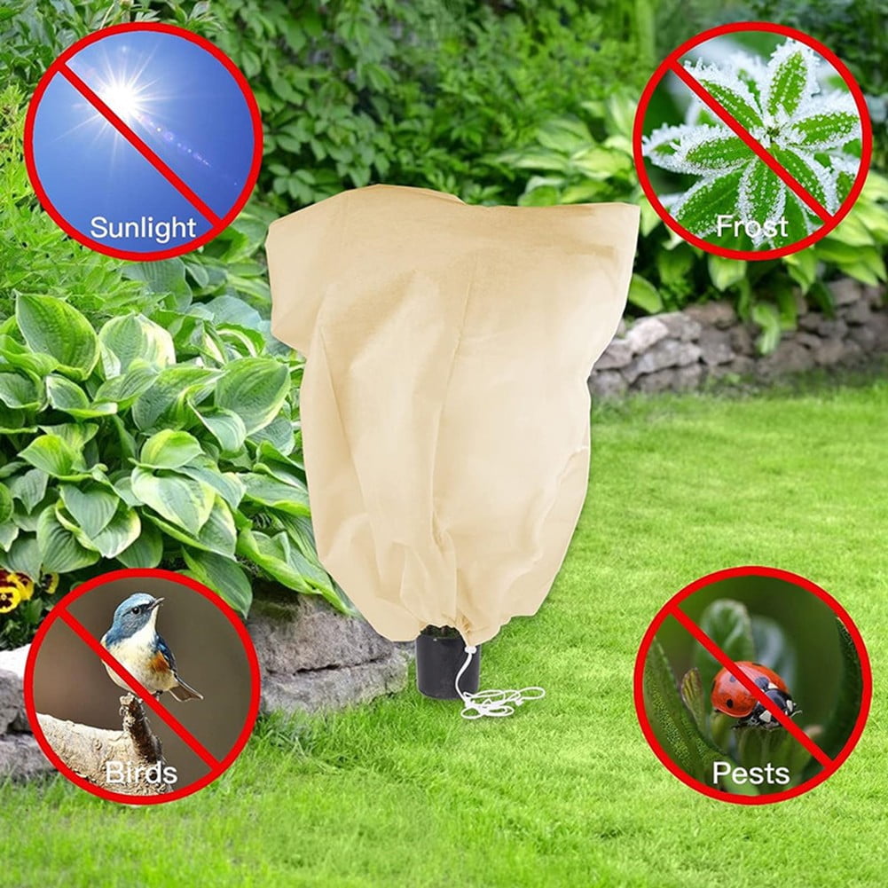 CAIJIEXI XXL Winter Fleece Plant Cover for Large Palm Trees Complete ...