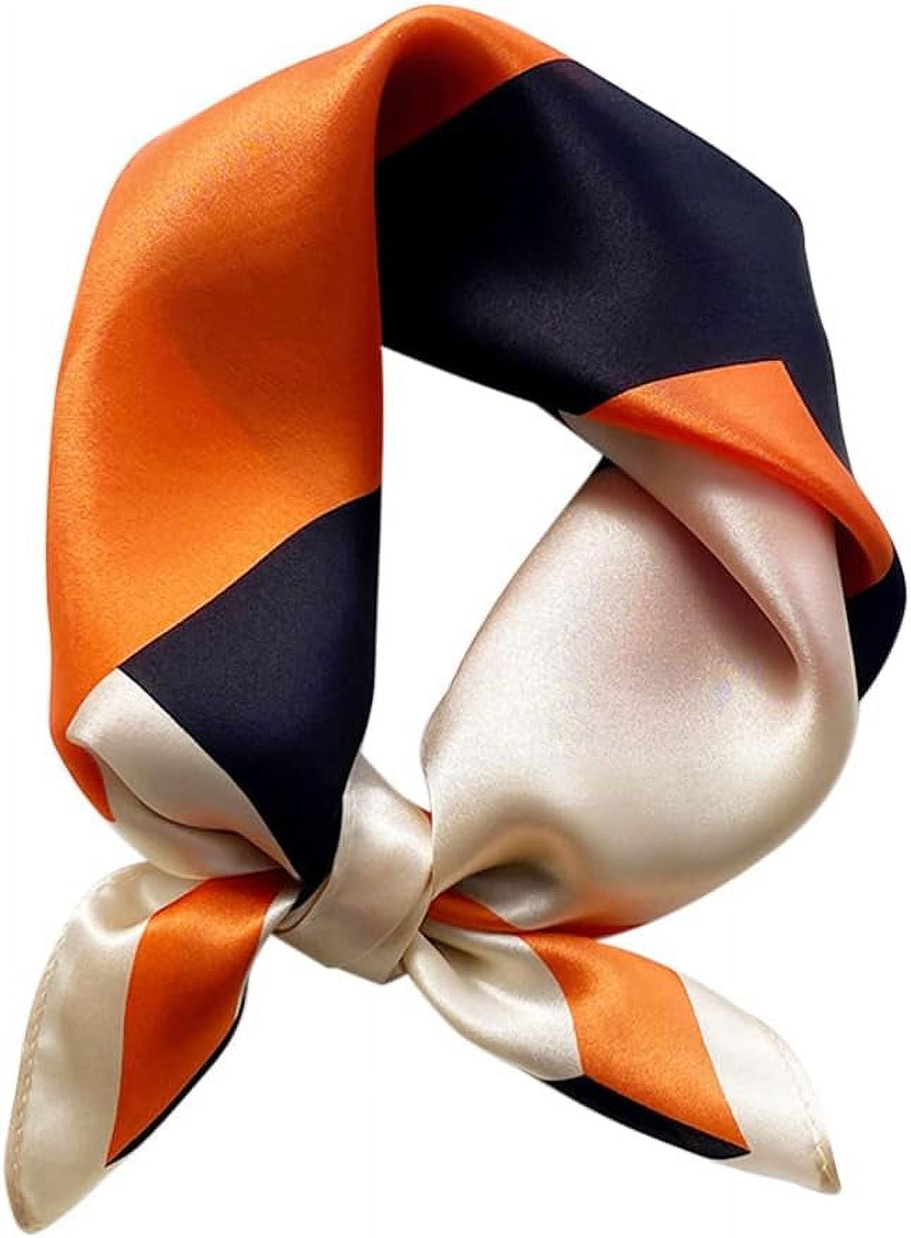 CAILDANL 100% Mulberry Silk Scarfs Small Square Scarf 21" x 21" Neck ...