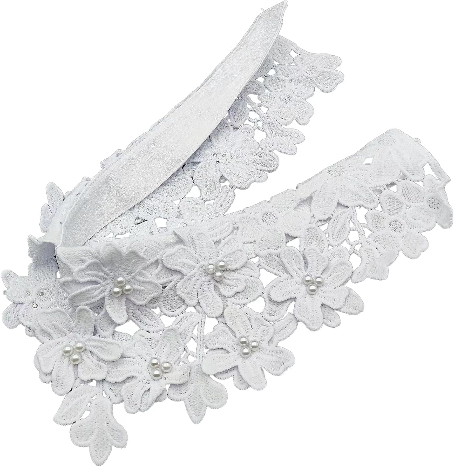 CAILDANL 1pcs Women's Fake Collar Detachabl Dickey Fake Collar Pearl ...