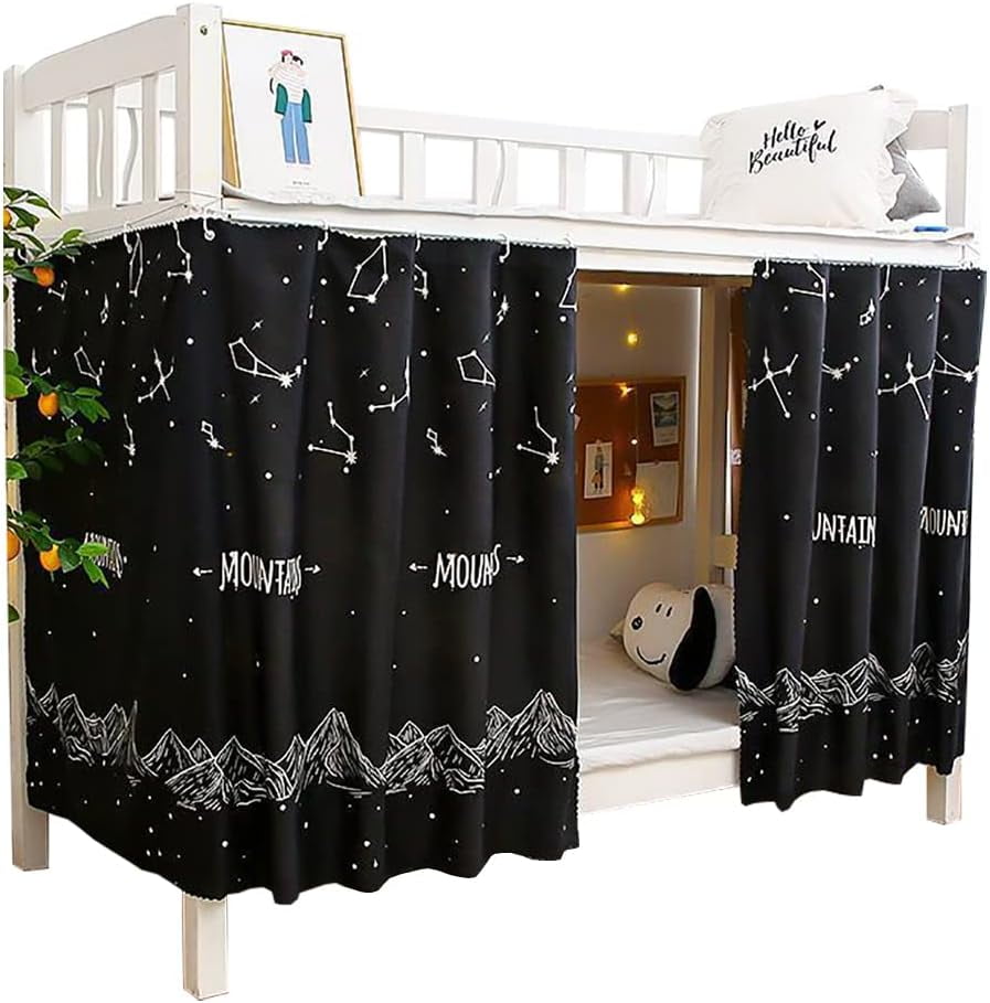 CAILDANL Bottom Bunk Bed Curtains Privacy Cloth Underbed Curtains for ...