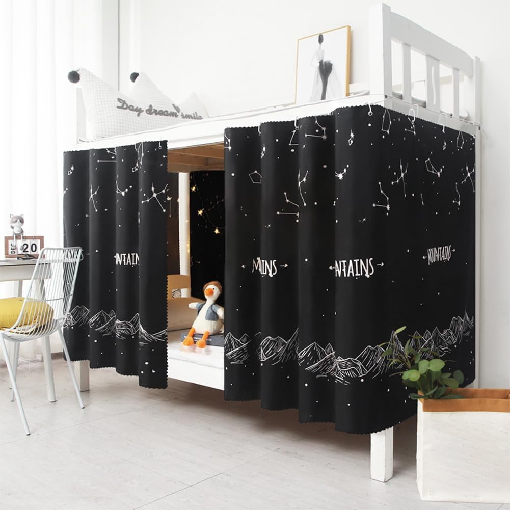 CAILDANL Bottom Bunk Bed Curtains Privacy Curtains Breathable Dustproof ...
