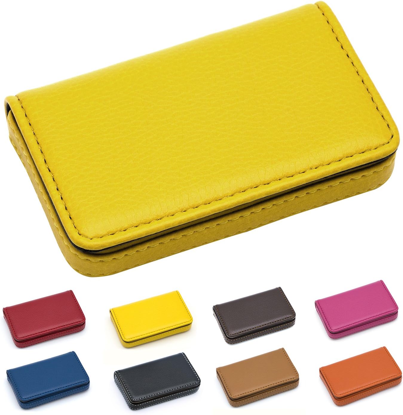 CAILDANL Business Name Card Holder Luxury PU Leather,Business Name Card ...