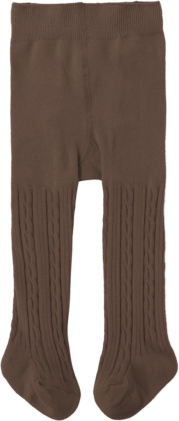 CAILDANL CAILDANL Baby Tights Toddler For Girls Solid Knit Socks Soft ...