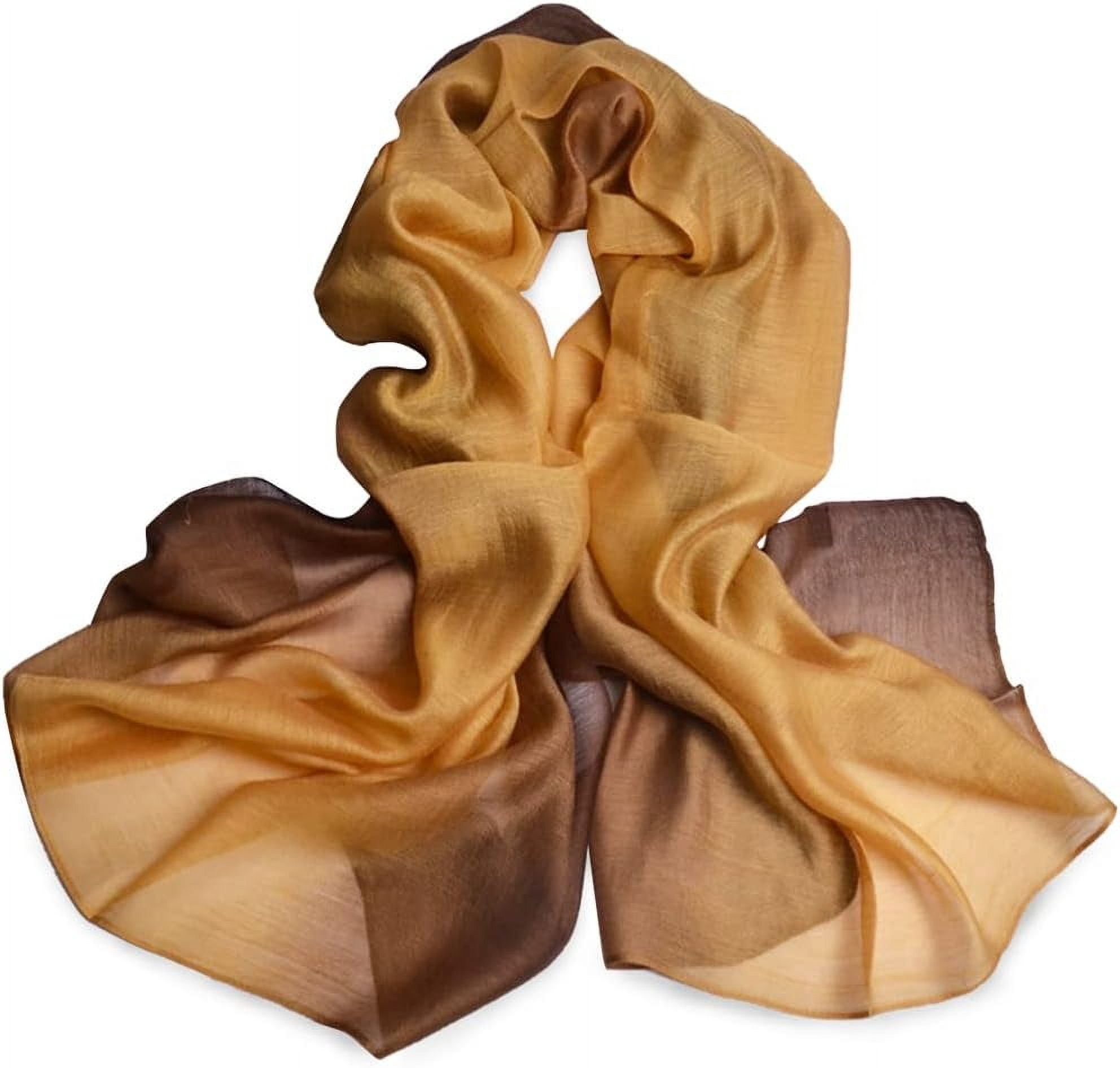 CAILDANL Cotton Silk Scarf Elegant Soft Wraps Color Shade Scarves for ...