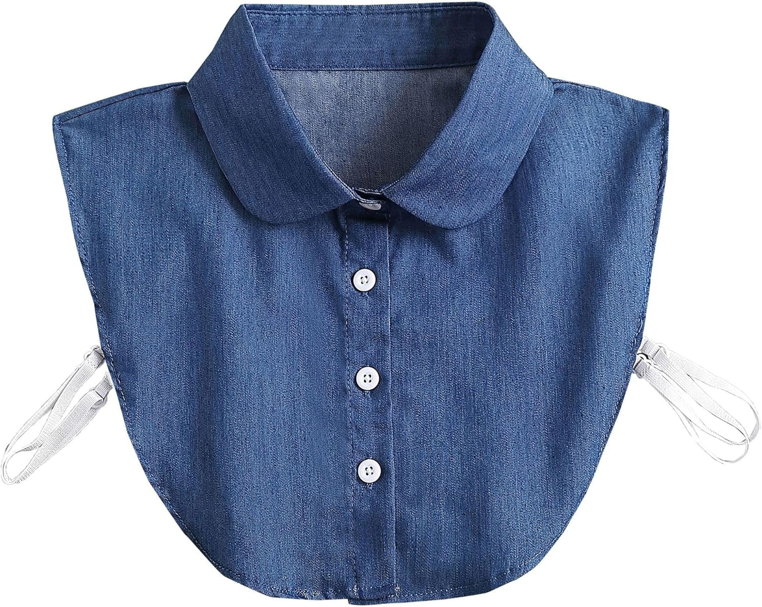 CAILDANL Denim Fake Collar Detachable Blouse Collar Half Shirts Faux ...