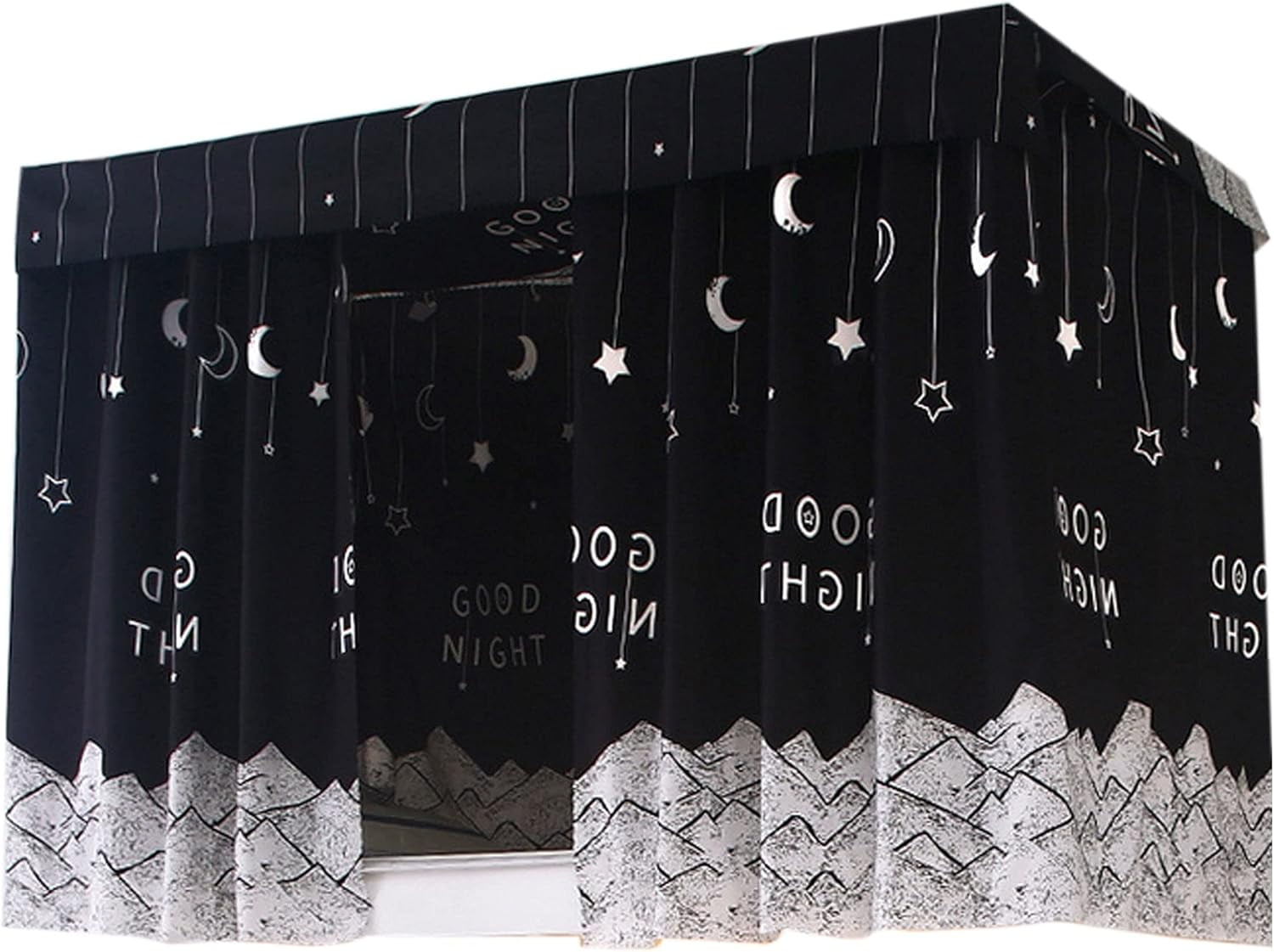 CAILDANL Dorm Single Twin Bunk Bed Tents Drapes Dustproof Blackout ...