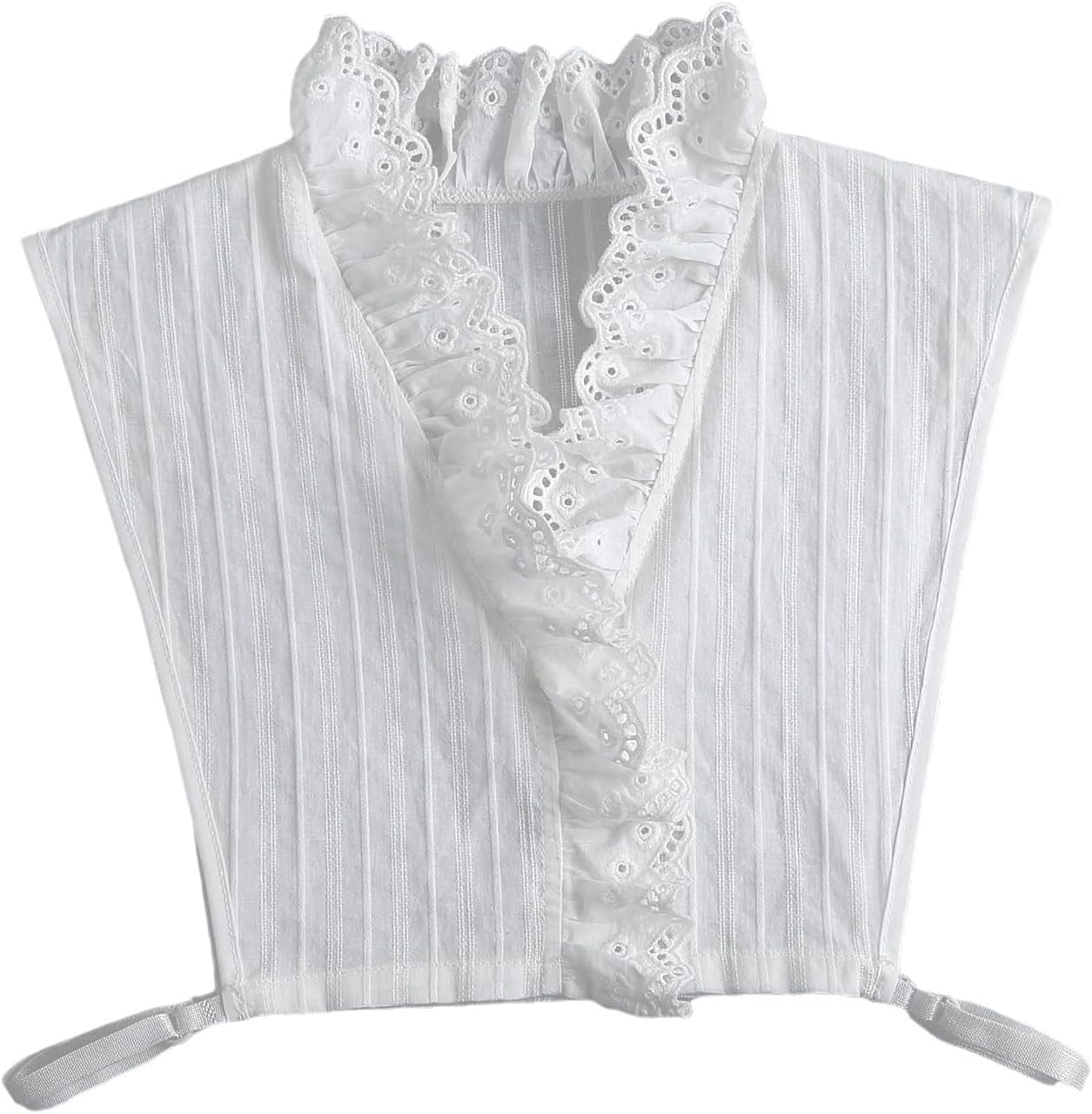 CAILDANL Fake Collar Detachable Dickey Collar Blouse Half Shirts Lace ...