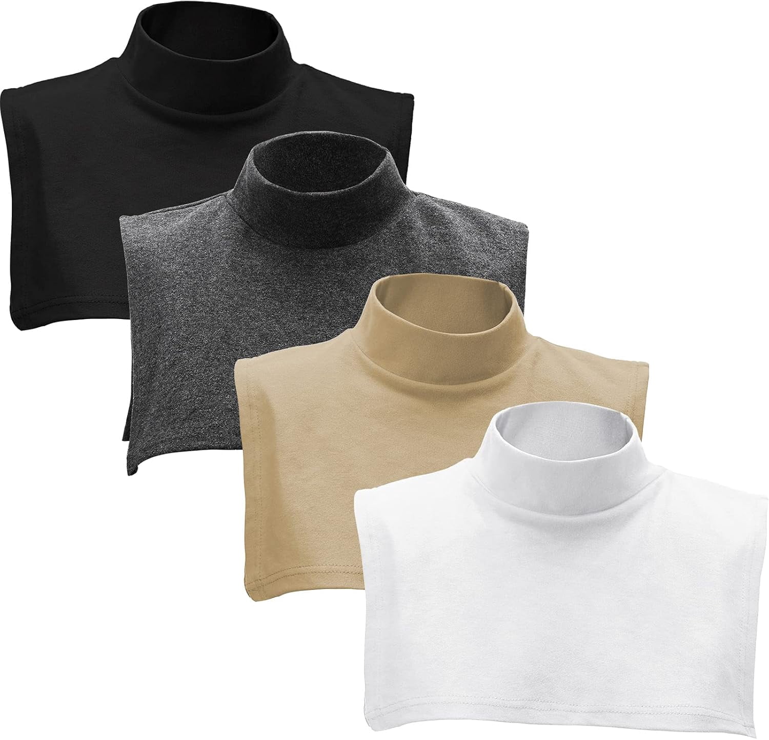 CAILDANL Fake Turtleneck Detachable Collars Set Half Top Mock Blouse ...