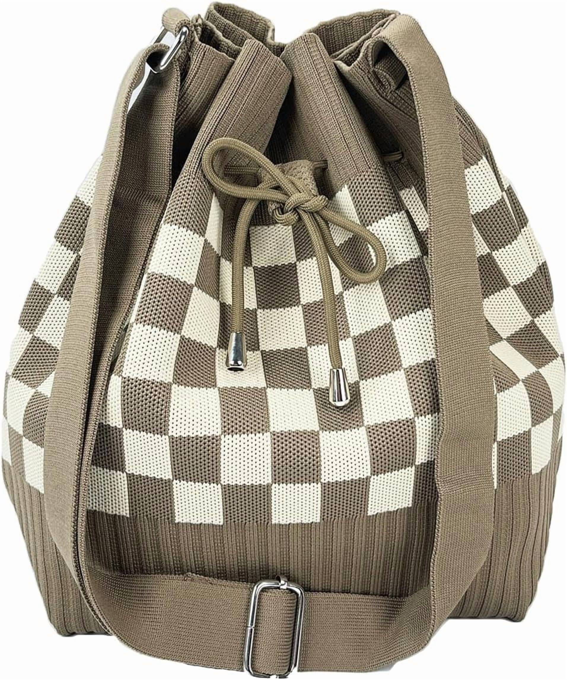 CAILDANL Knit Bucket Bag Women 2025 Trendy Spring Crochet Knitted ...