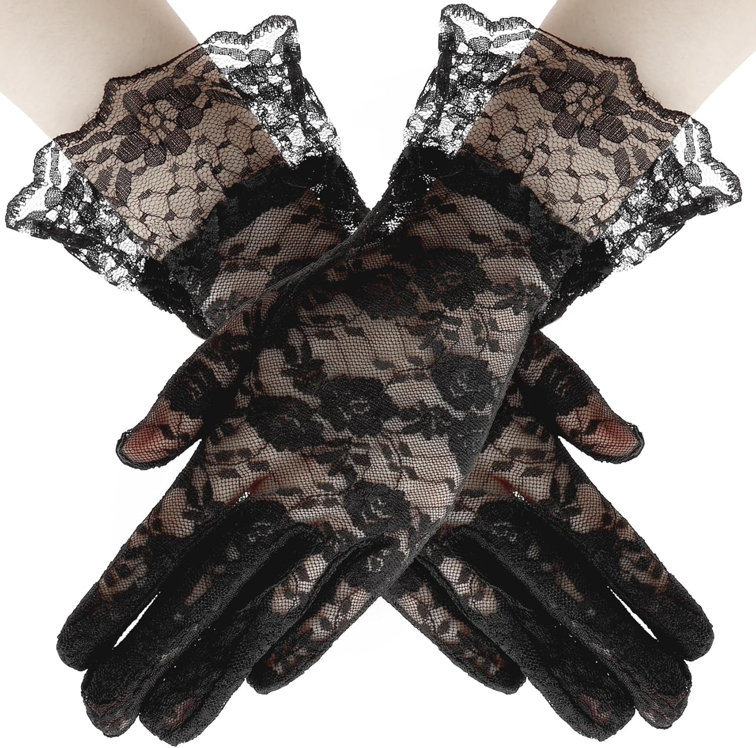 CAILDANL Lace Gloves, Wedding Gloves, Opera Gloves, Tea Party Gloves ...