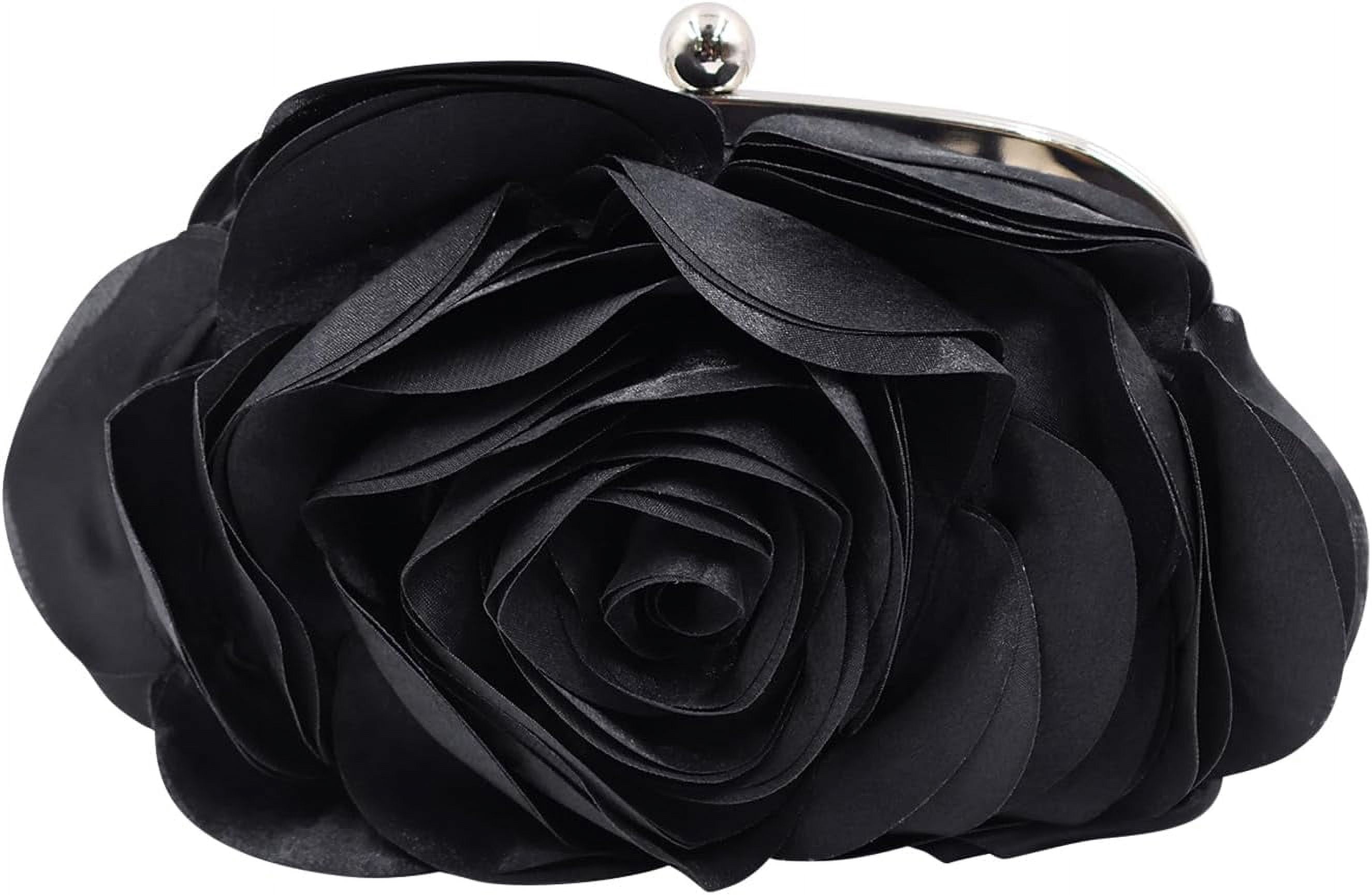 CAILDANL Little Floral Clutch Purse for Women - Elegant Rose Petal ...