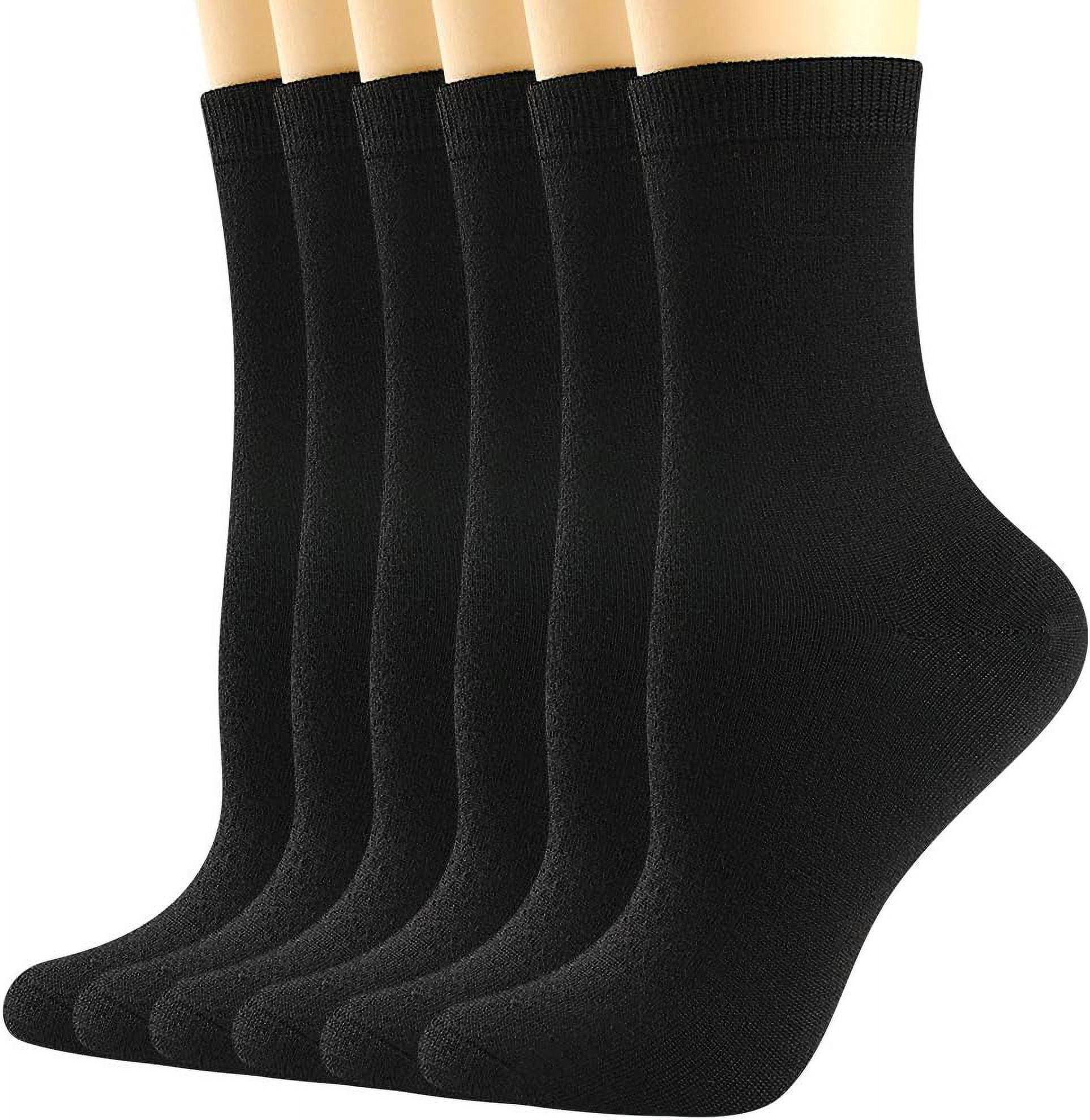 CAILDANL Merino Wool Socks for Women, Thin Wool Socks Womens Black ...