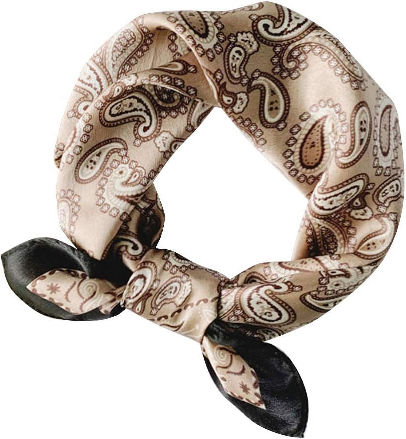CAILDANL Mulberry Silk Scarfs Women Small Square Scarf 21" x 21 ...