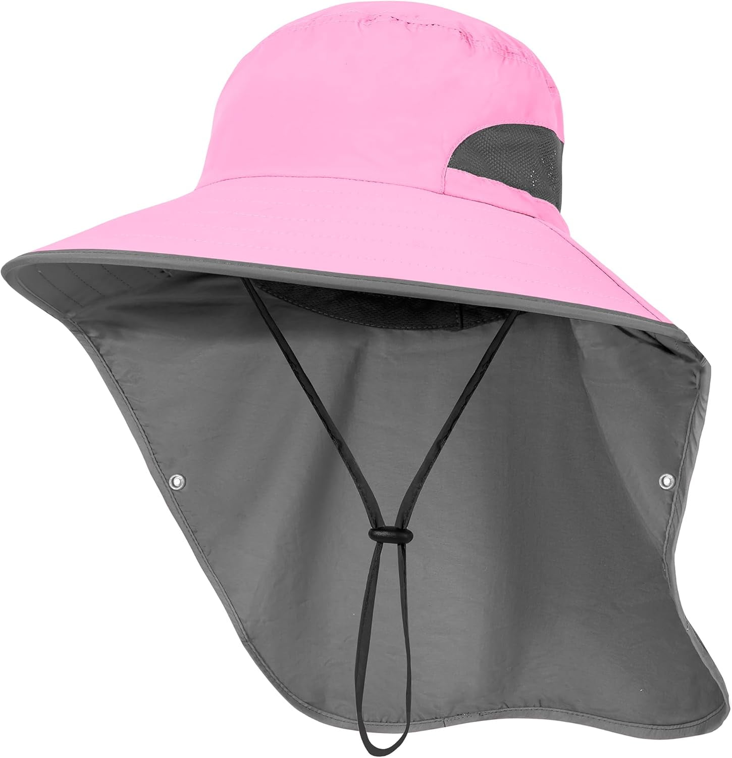 CAILDANL Outdoor Sun Hat Detachable Neck Face Flap UPF 50+UV Protection ...