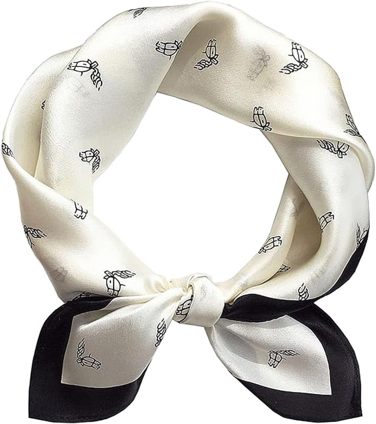 CAILDANL Satin Bandanas Head Scarf For Women Hair Scarves Accessories ...