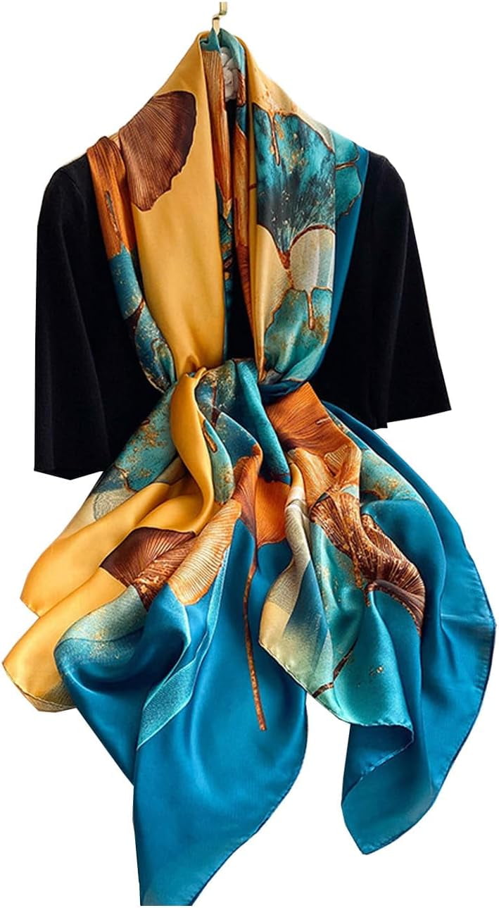 CAILDANL Silk Scarf Mulberry Silk Fashion Scarves Long Lightweight ...