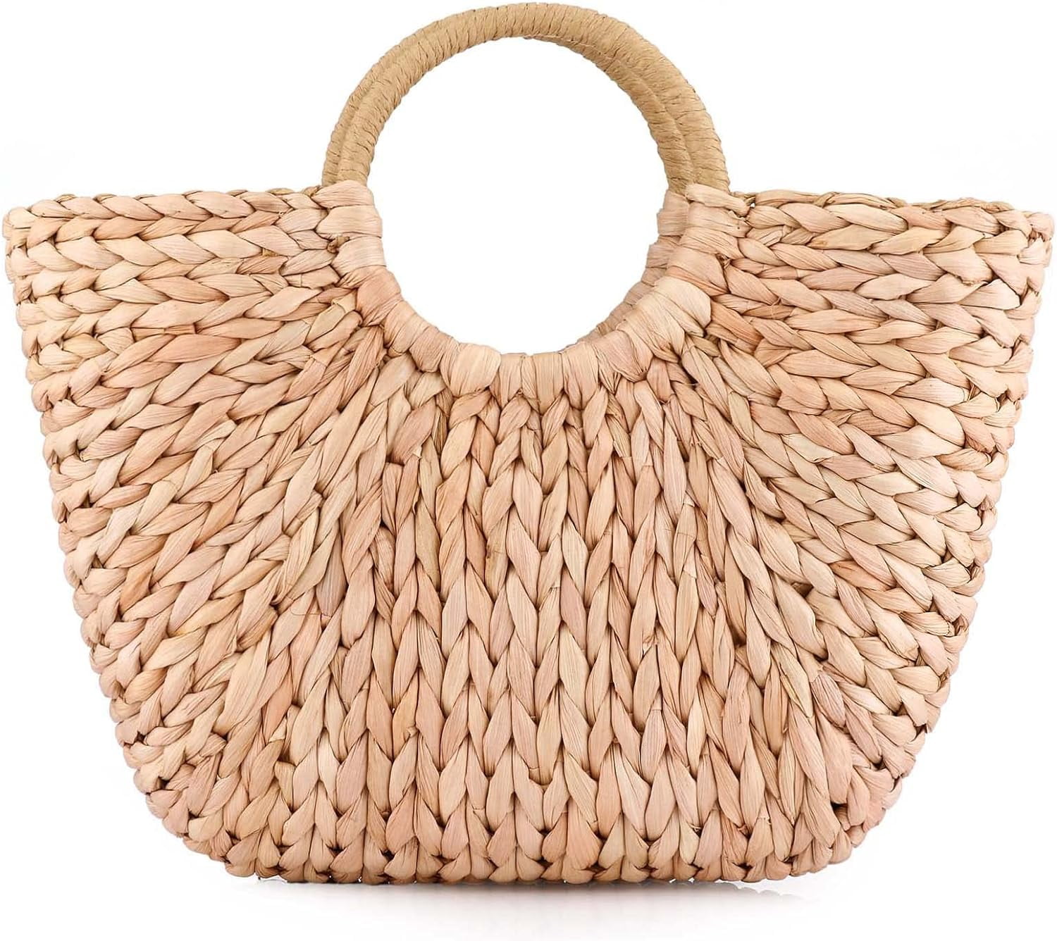 CAILDANL Summer Rattan Bag for Women Straw Hand-woven Top-handle ...