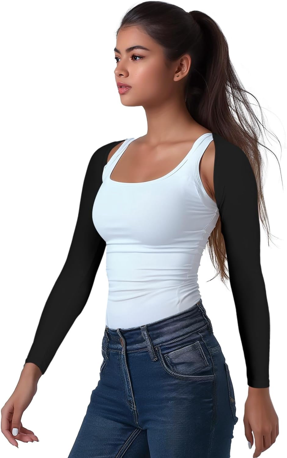 CAILDANL Sun Shawl Cooling Sleeves - Golf UV Shawl Arm Sleeves - Arm ...