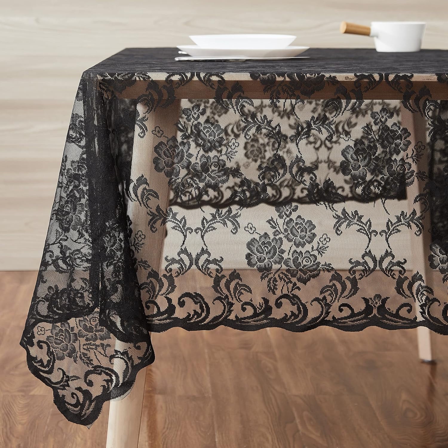 CAILDANL Tablecloth. 60 x 84 Ivory Lace Tablecloth. Elegant Rectangle ...
