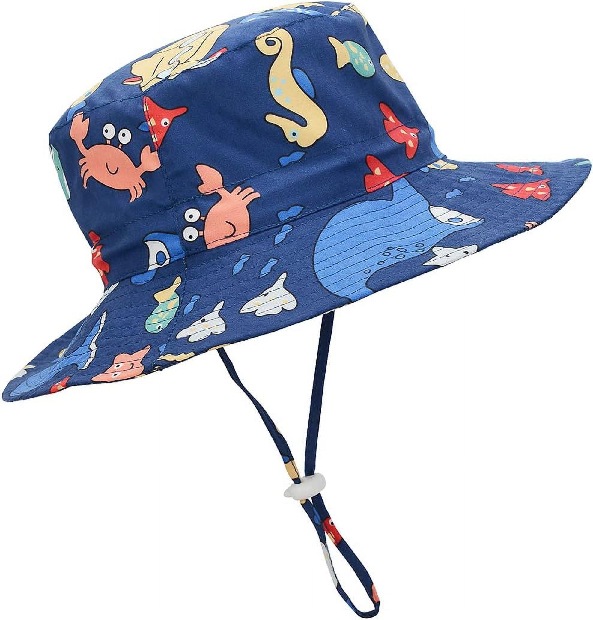 CAILDANL UPF 50+ Beach Baby Sun Hat Sun Protection Cute Wide Brim ...