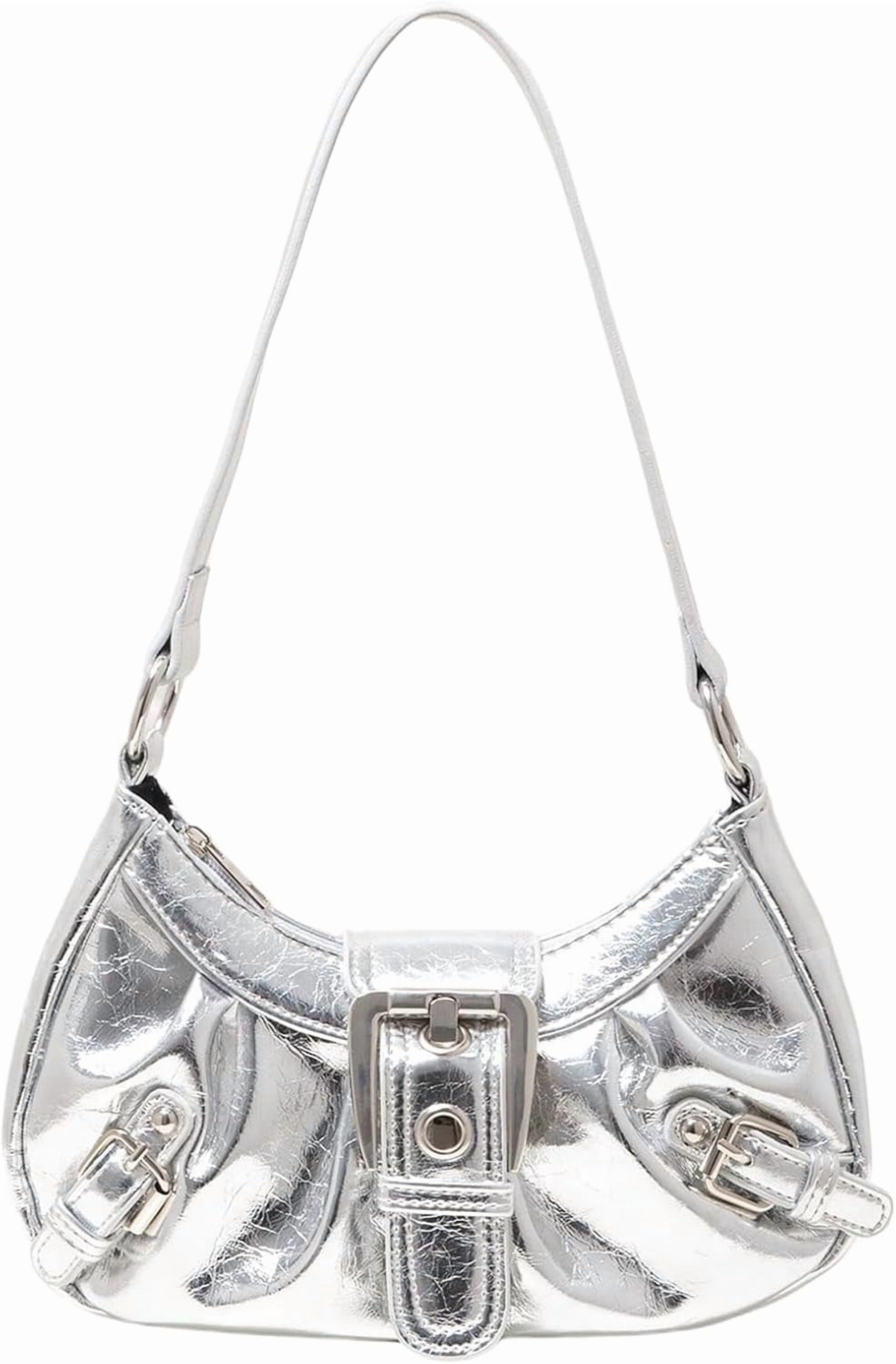 CAILDANL Women's Y2k Purse Top Handle Shoulder Bag Buckle Punk Hobo ...