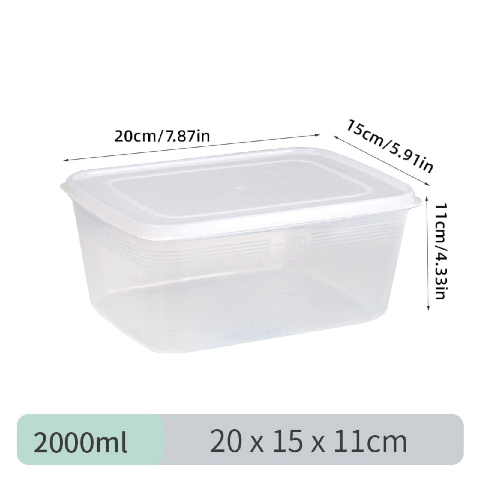 CAIMYY Airtight Food Storage Containers with Lids - 3 Sizes Plastic ...