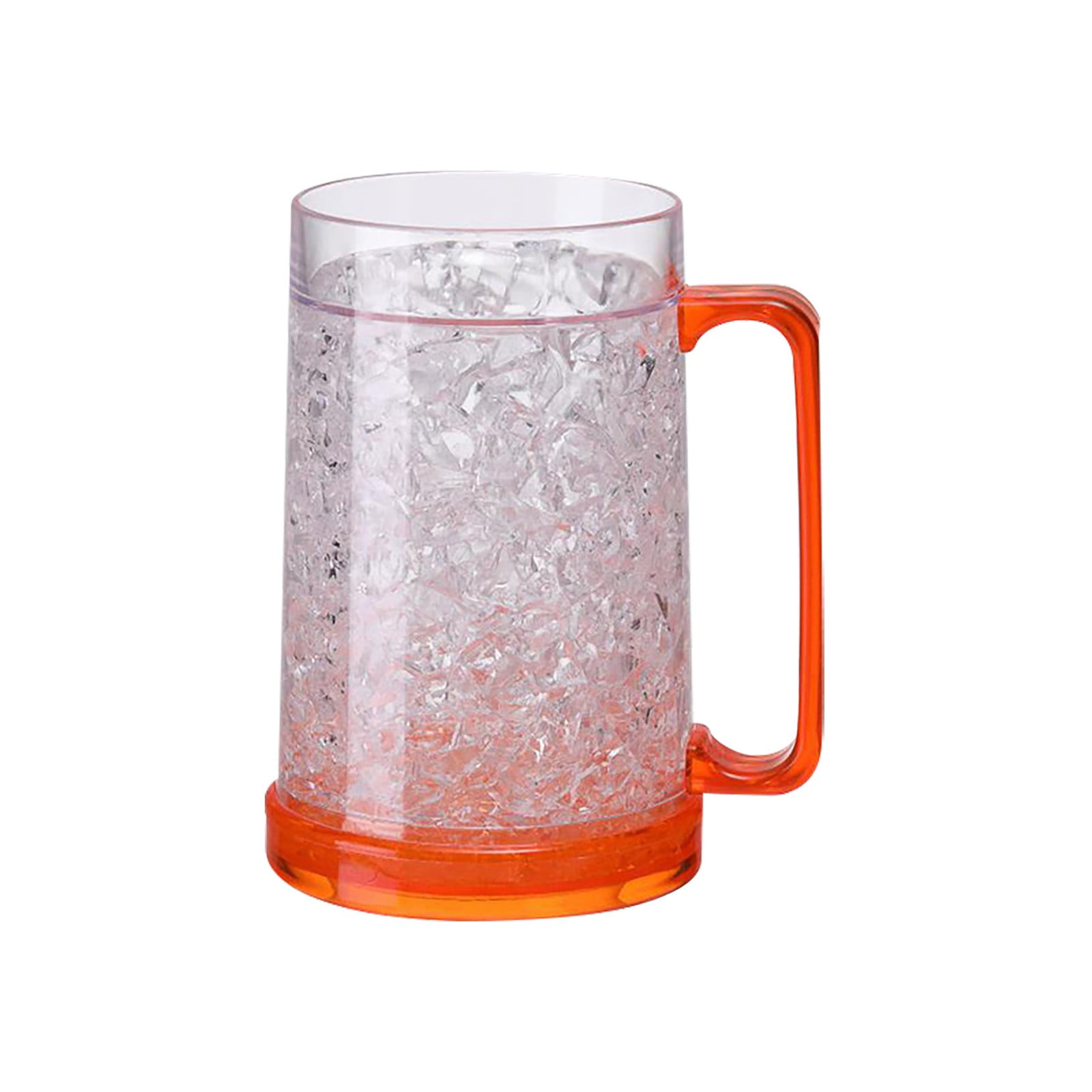 CAIMYY Double Wall Insulated Beer Mug - Freezable Gel Cooling Cup for ...