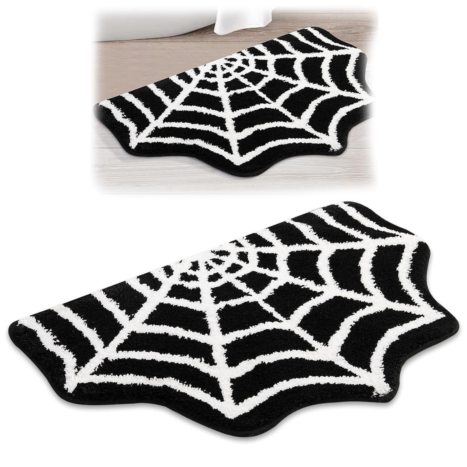 CAIMYY Halloween Table Mat - Spider Web Mat Decor Rug for Dinner Tables ...