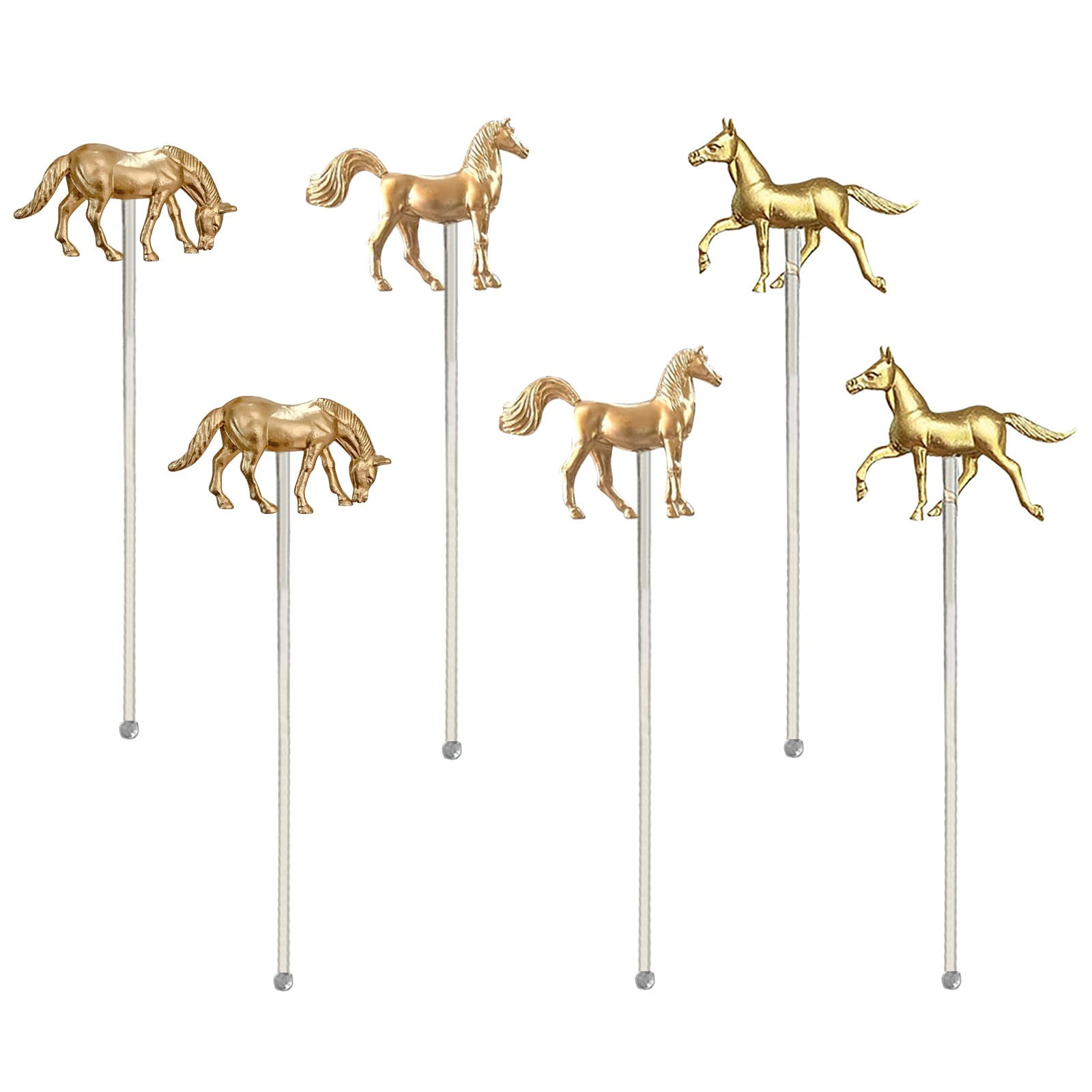 CAIMYY Horse Drink Stirrers for Parties - 150PC Resin Reusable Cocktail ...