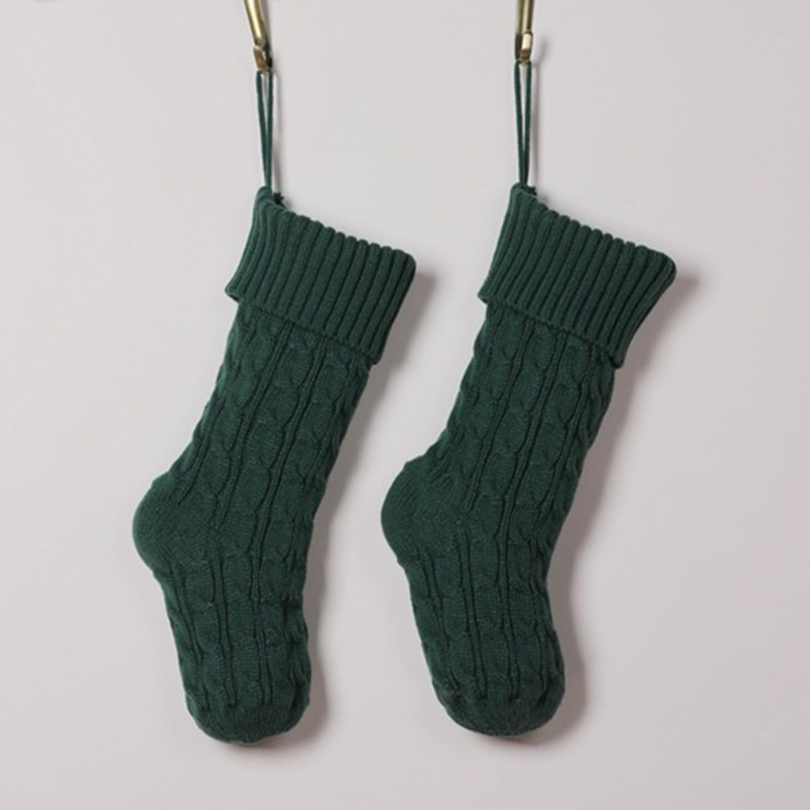 CAIMYY Plush Knit Christmas Stockings Small Figure-8 Pattern For ...