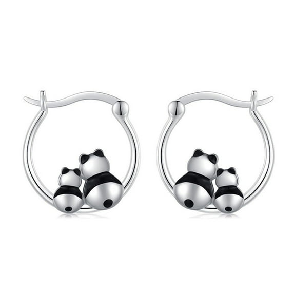 CAIMYY Red Panda Animal Ear Cuff Modern Metal Jewelry Clip On Non ...