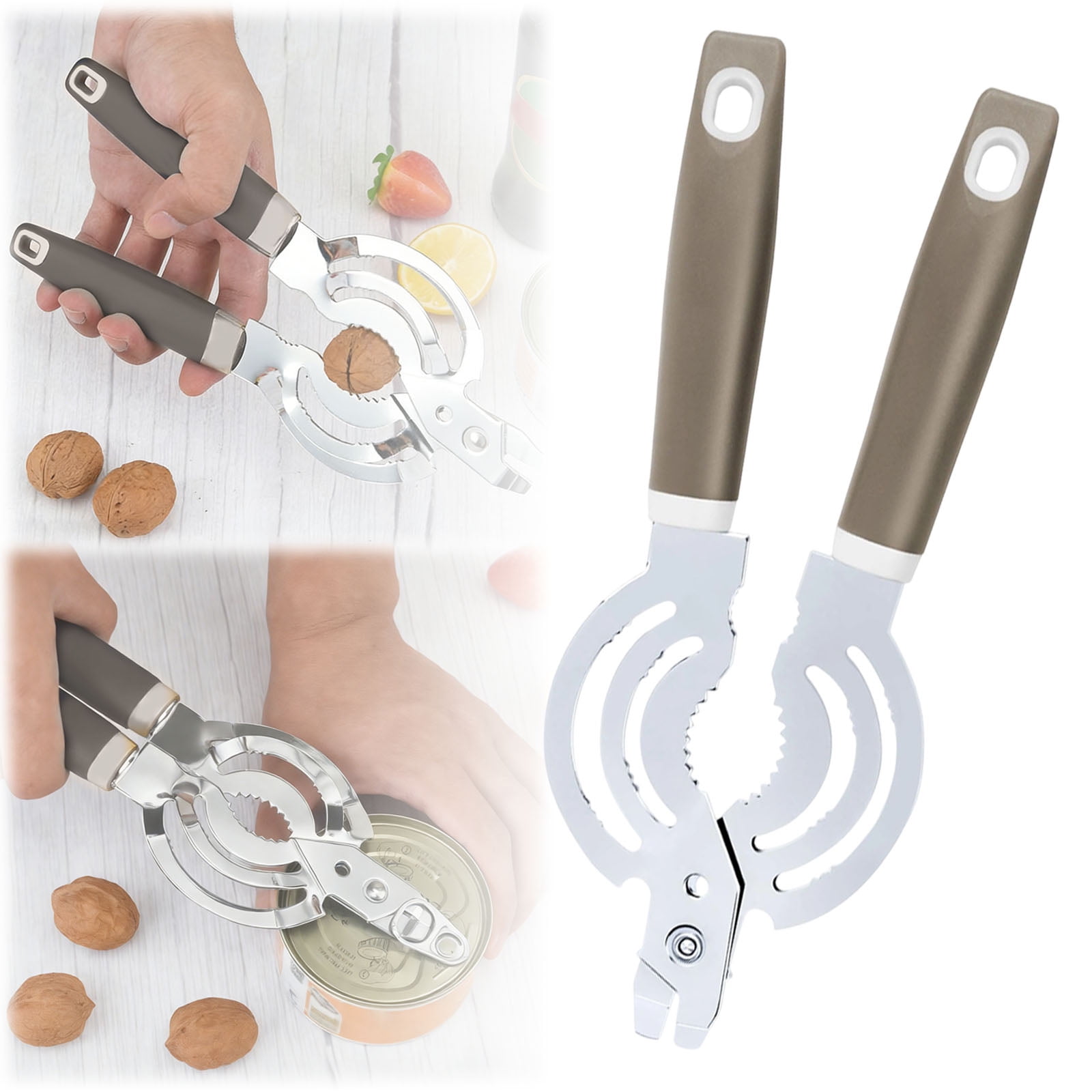 CAIMYY Stainless Steel Multifunctional Opener, Jar And Bottle Cap ...