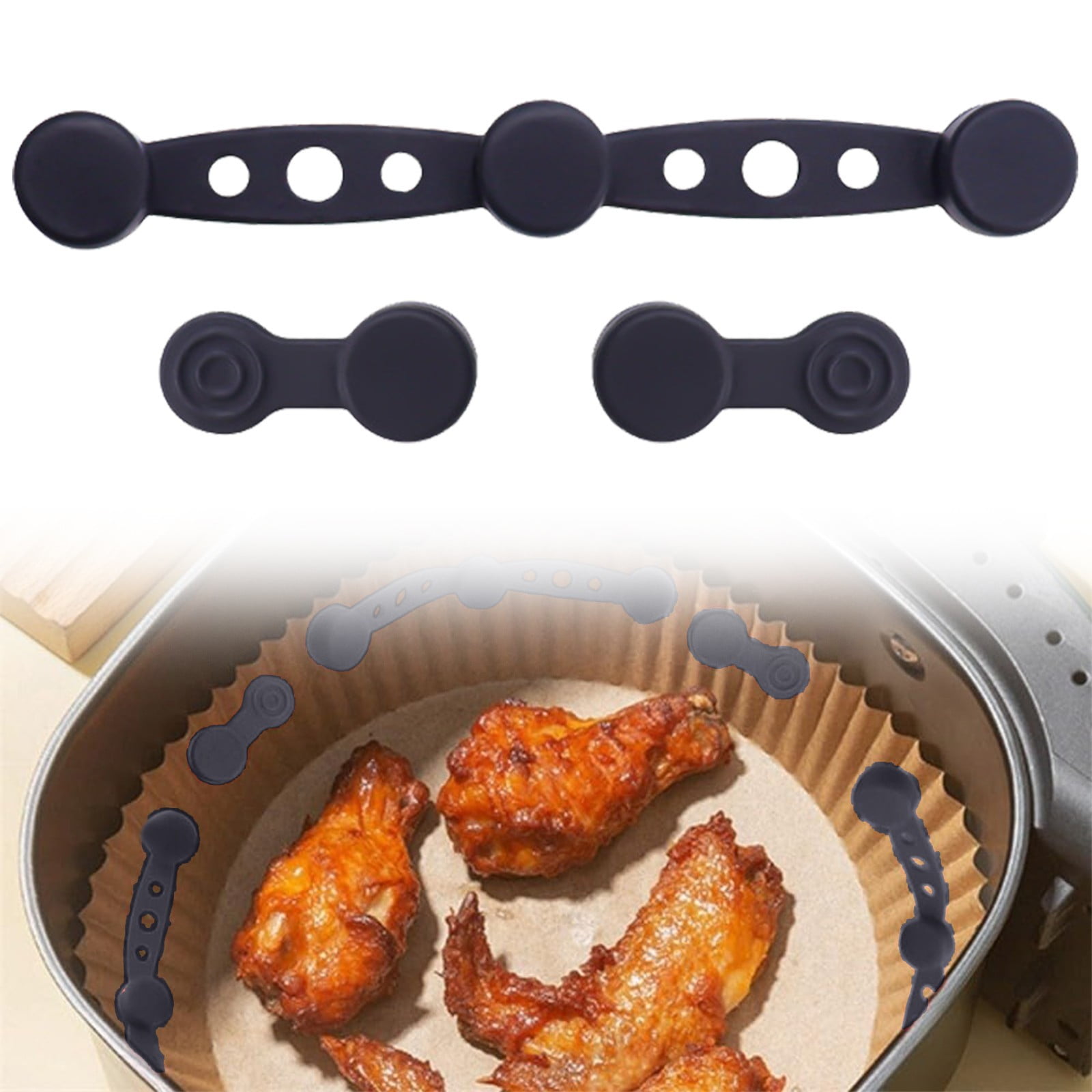 CAIMYY Universal Air Fryer Silicone Clips Set - High Temp Resistant ...