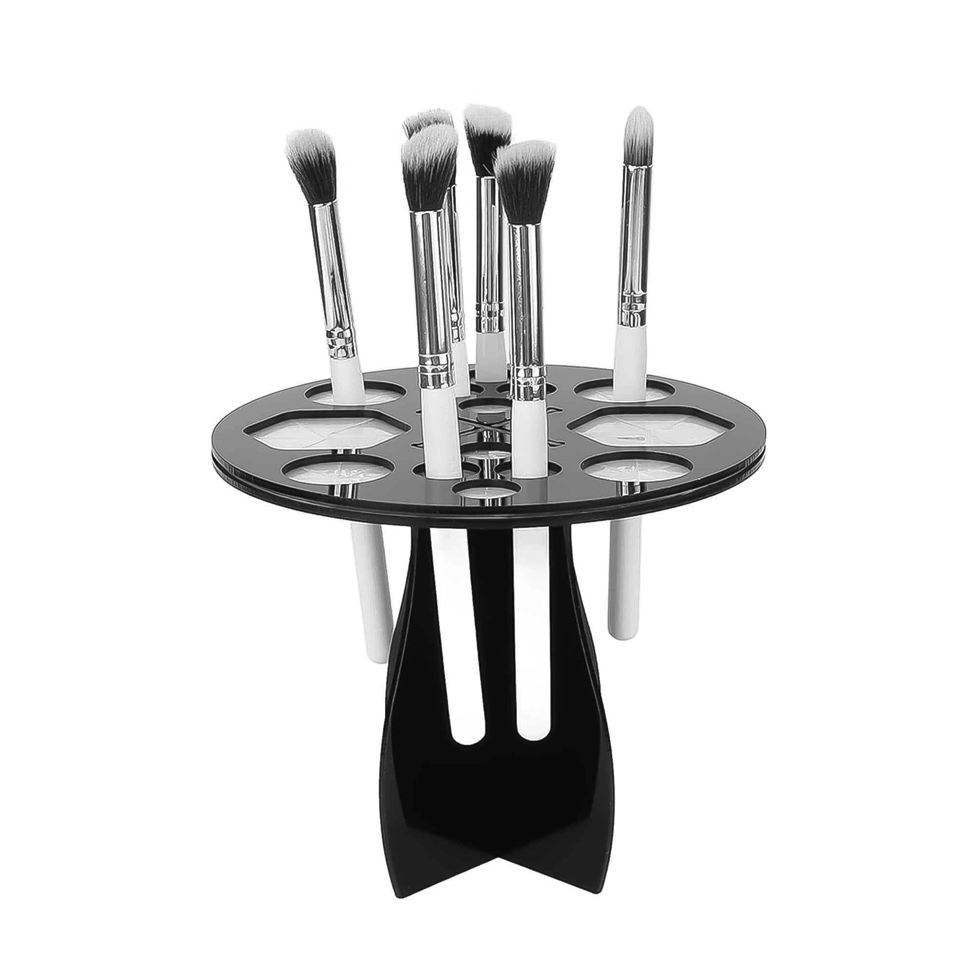 CAIRIAC Acrylic Brush Holder, TSF6 Drying Holder Rack, 14 Slots Makeup ...