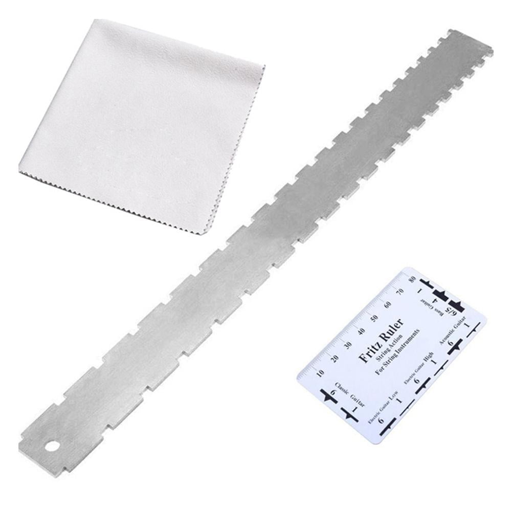 CAIROYAR Guitar Neck Notched Straight Fretboard Edge Fret Ruler Luthier ...