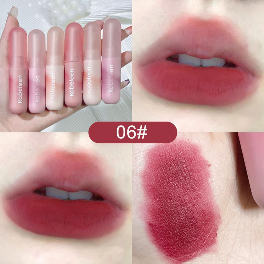 CAIROYAR Nude Lip Mud Lip Gloss Matte Lip Gloss Student Lipstick Stain ...