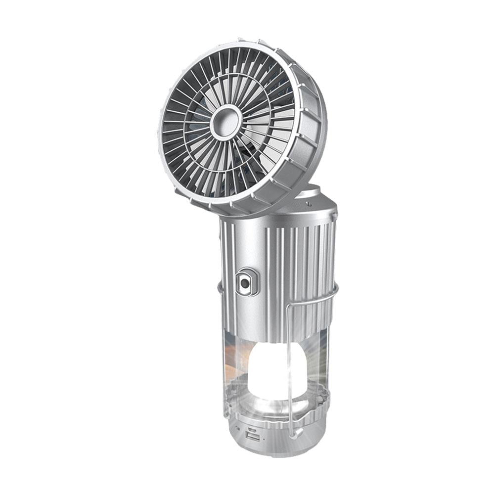 CAIROYAR Solar Rechargeable Fan Outdoor Ceiling Fan with Night Light ...