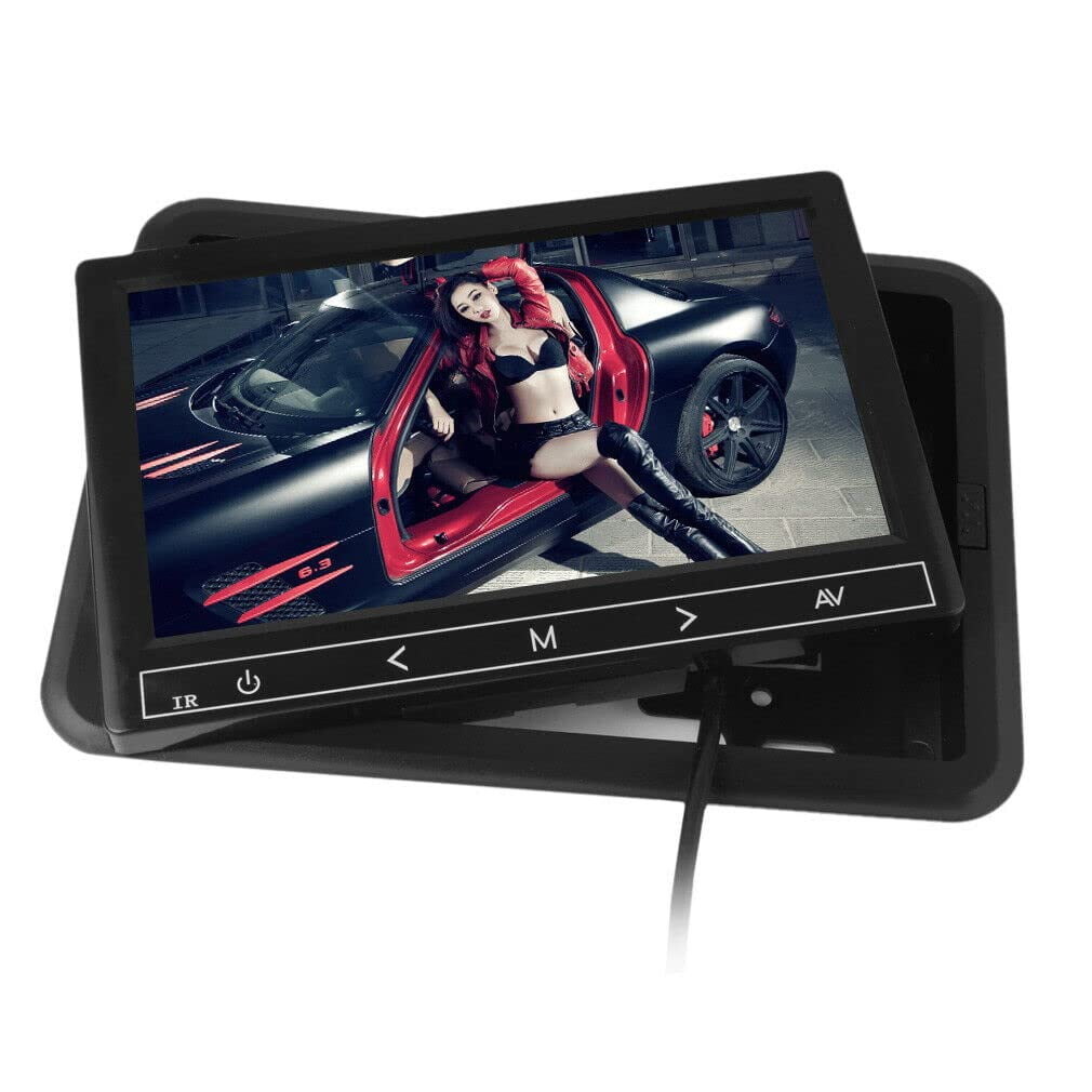 CAIRUTE 7 Inch TFT-LCD Display 2 Video Input Car Rear View Headrest ...