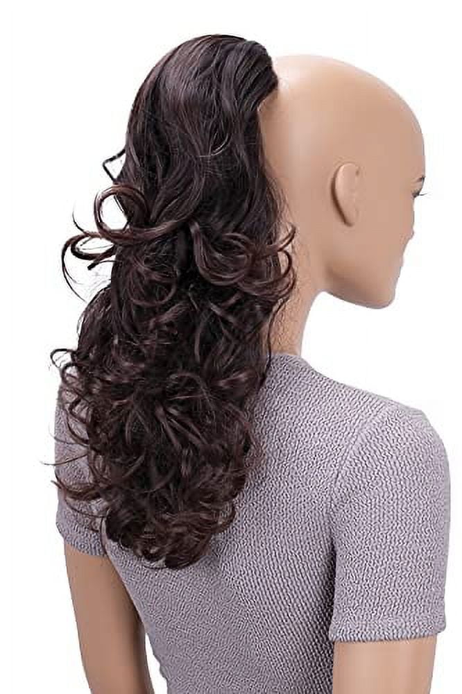 CAISHA by PRETTYSHOP 18" Hairpiece Ponytail Extensions Voluminous Wavy ...